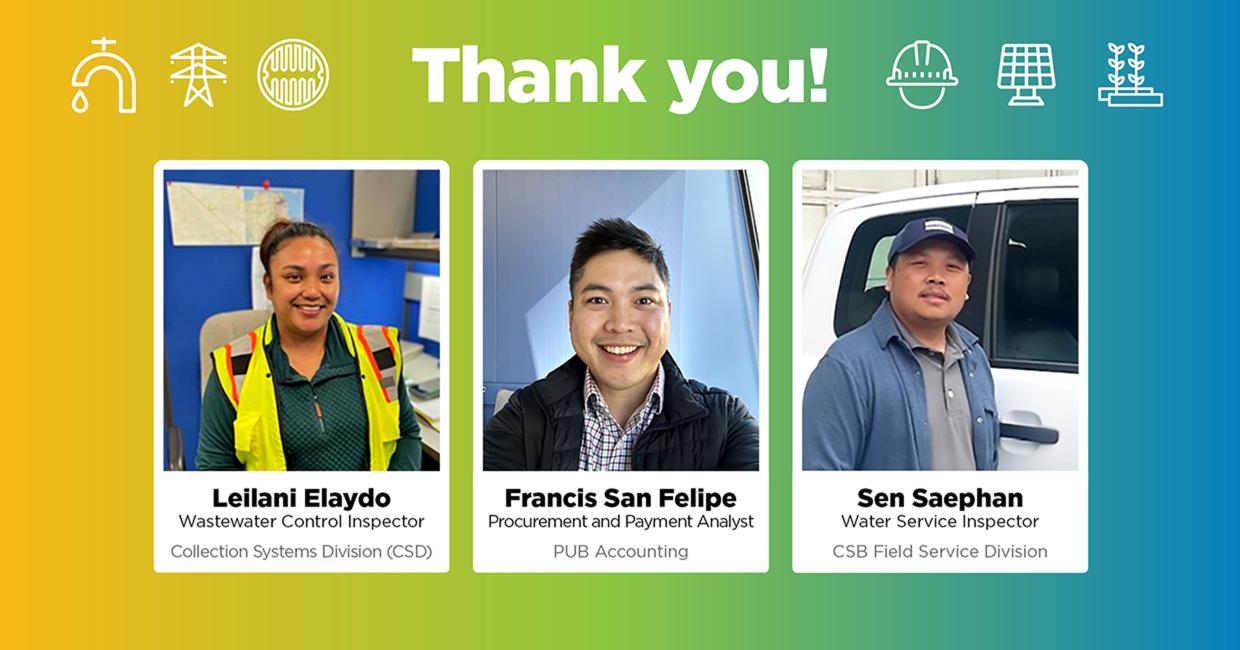 Spotlight Series #2: Showing Appreciation to Our SFPUC Employees